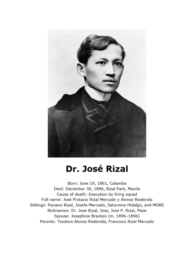 Dr. Jose Rizal | PDF