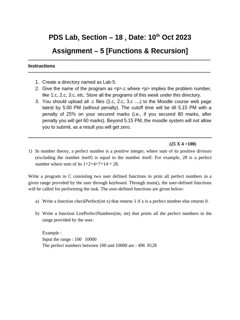 Assignment 5 Pdf String Computer Science Function Mathematics