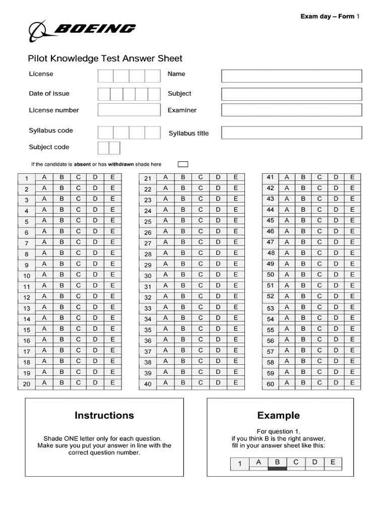 Dods Answer Sheet | PDF