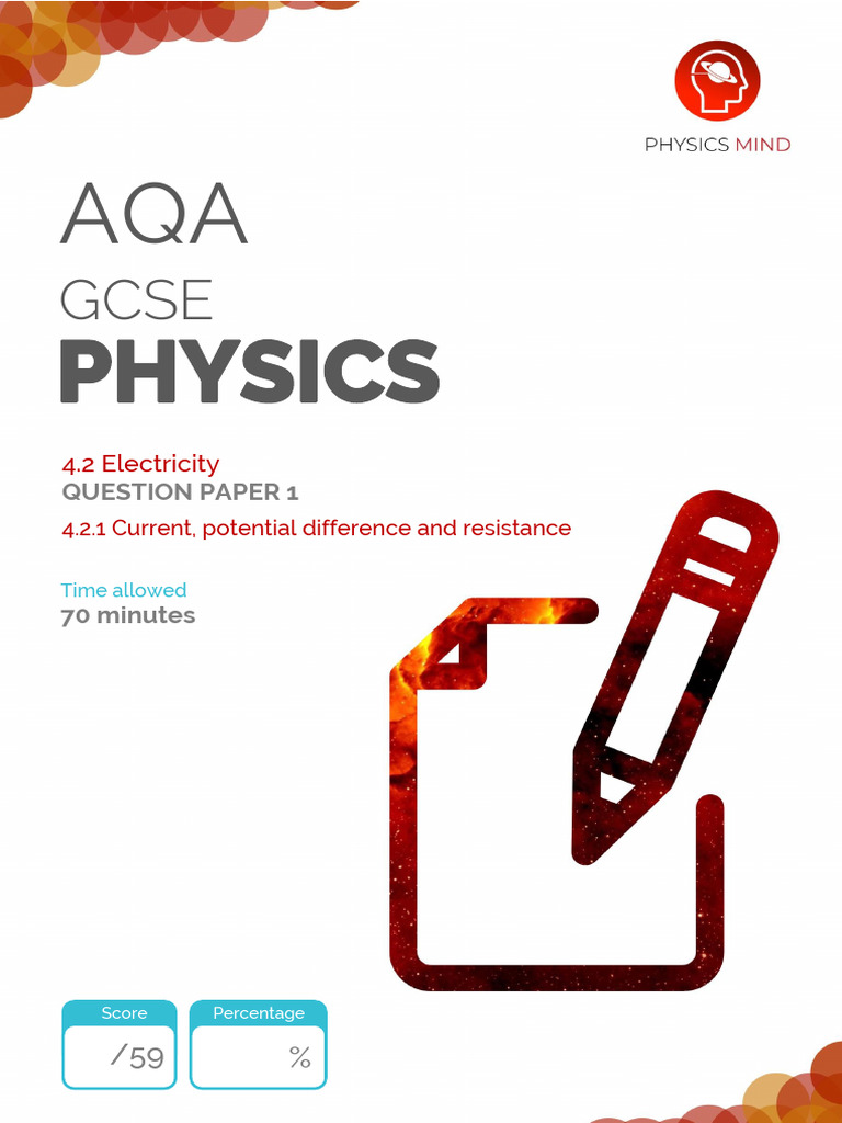 Current, Potential Difference - Resistance 1 QP | PDF | Electrical ...