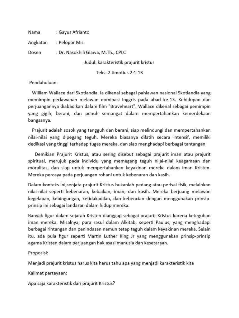 Khotbah 2 Timotius | PDF