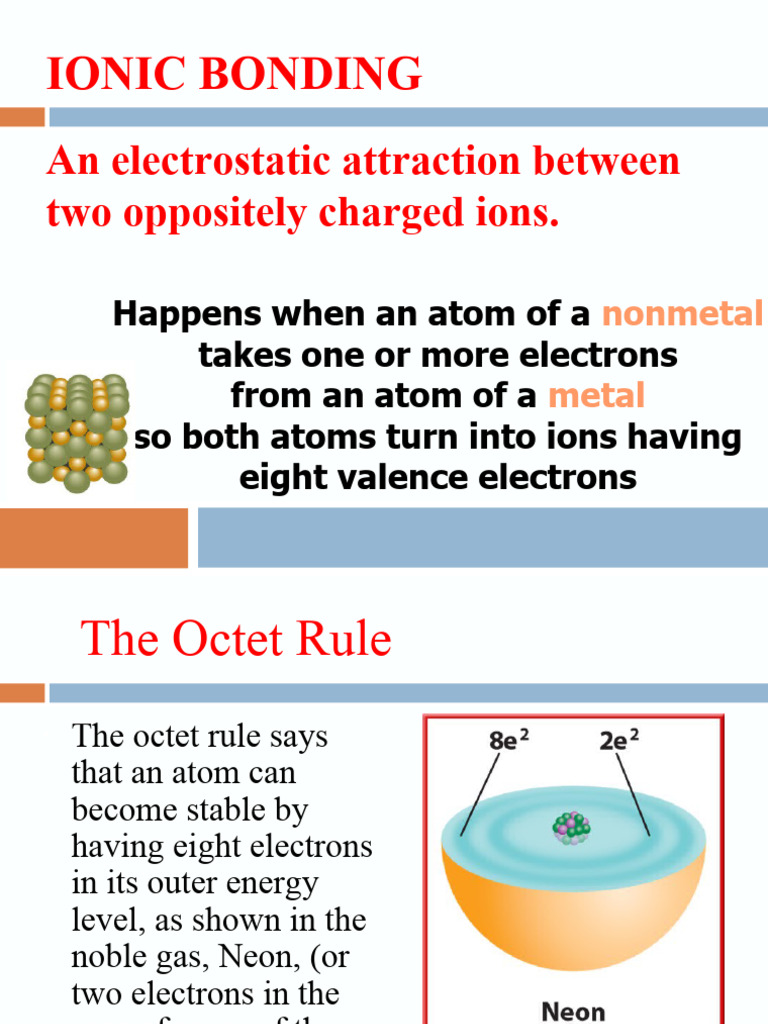 Ionic Bond | Download Free PDF | Ion | Ionic Bonding