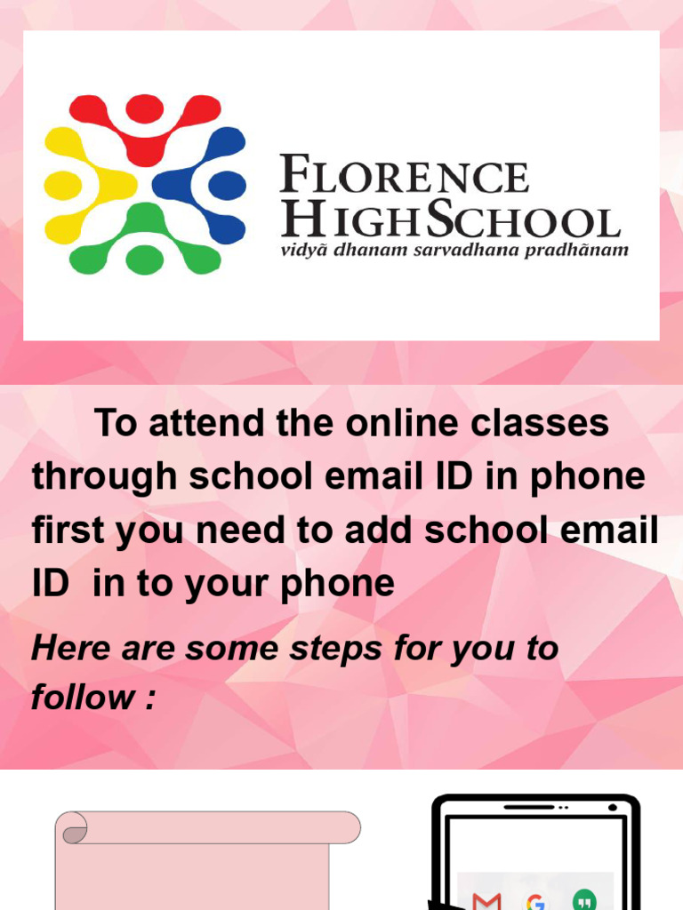 Presentation About How To Login Through School Email Id | PDF | Gmail ...