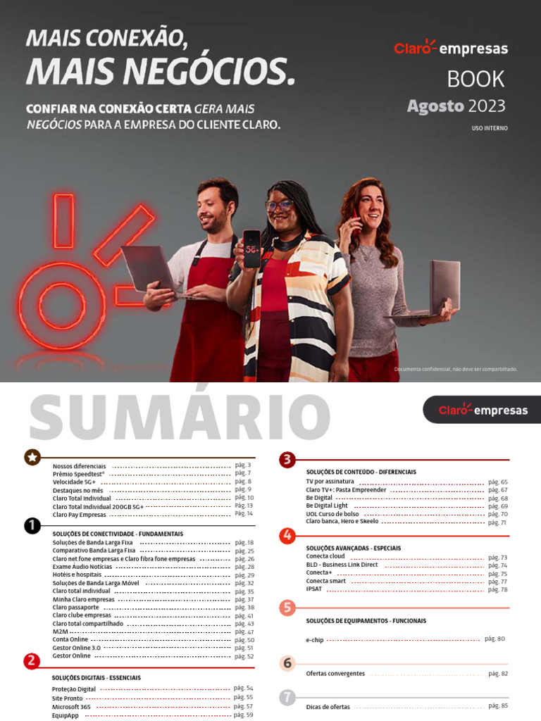 Book Claro Ag 23 | PDF | Aplicativo para celular | Internet