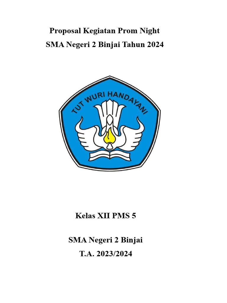 Proposal Prom Night Seni Budaya XII PMS 5 | PDF