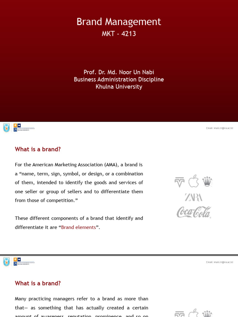 Brand Management Chapter 1 | PDF | Brand | Marketing