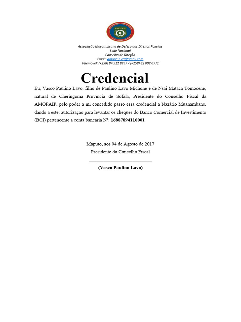 Credencial | PDF