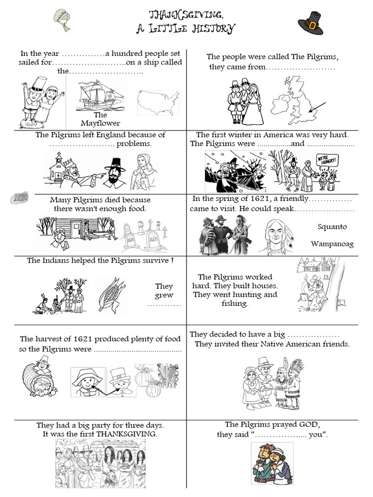 Thanksgiving A Little History | PDF | North America | Society Of The ...