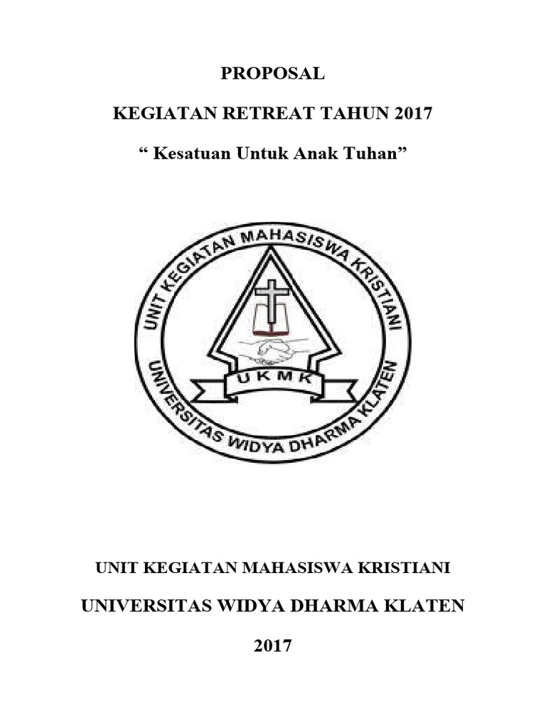 Proposal Retreat UKMK 2017 UNWIDHA | PDF