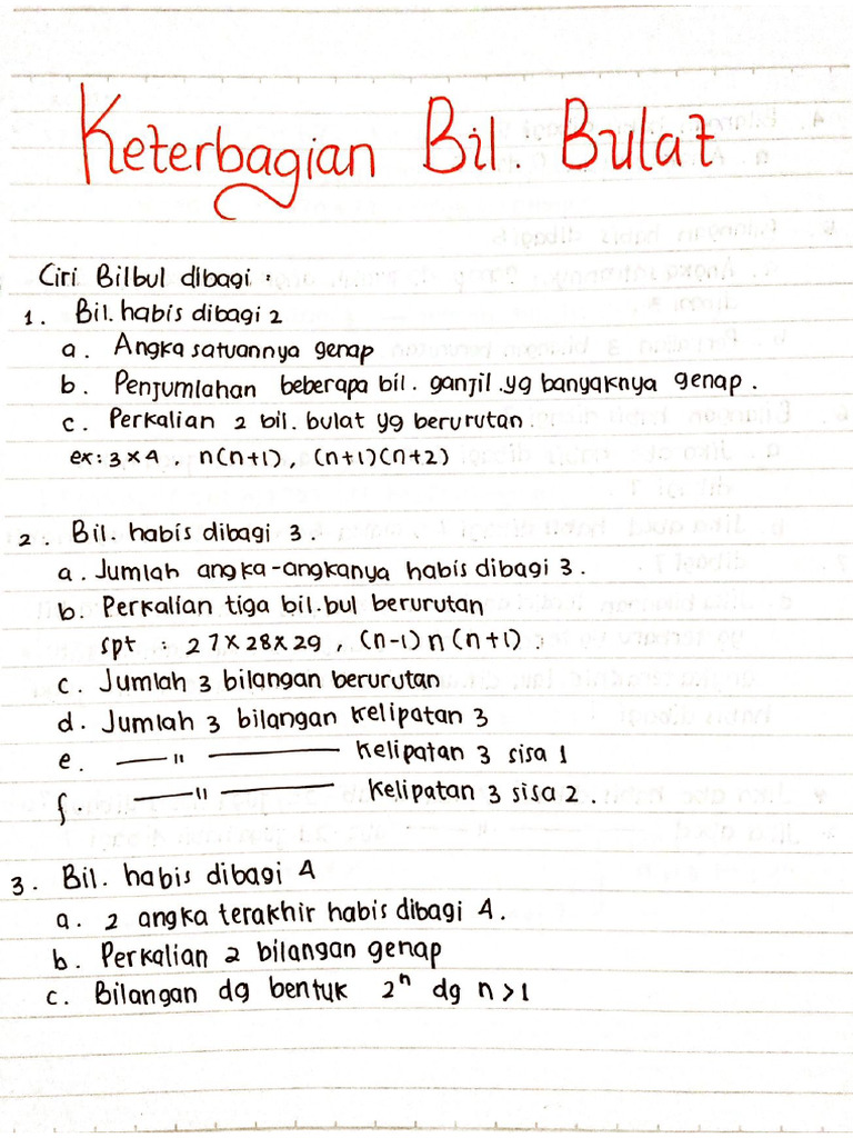 Materi Olimpiade - Keterbagian Bilangan Bulat | PDF