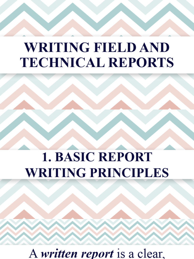 Writing Field and Technical Reports | PDF | Grandparent | Behavioural ...