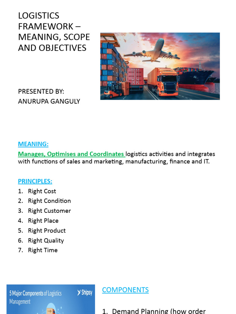 Logistics Framework | PDF