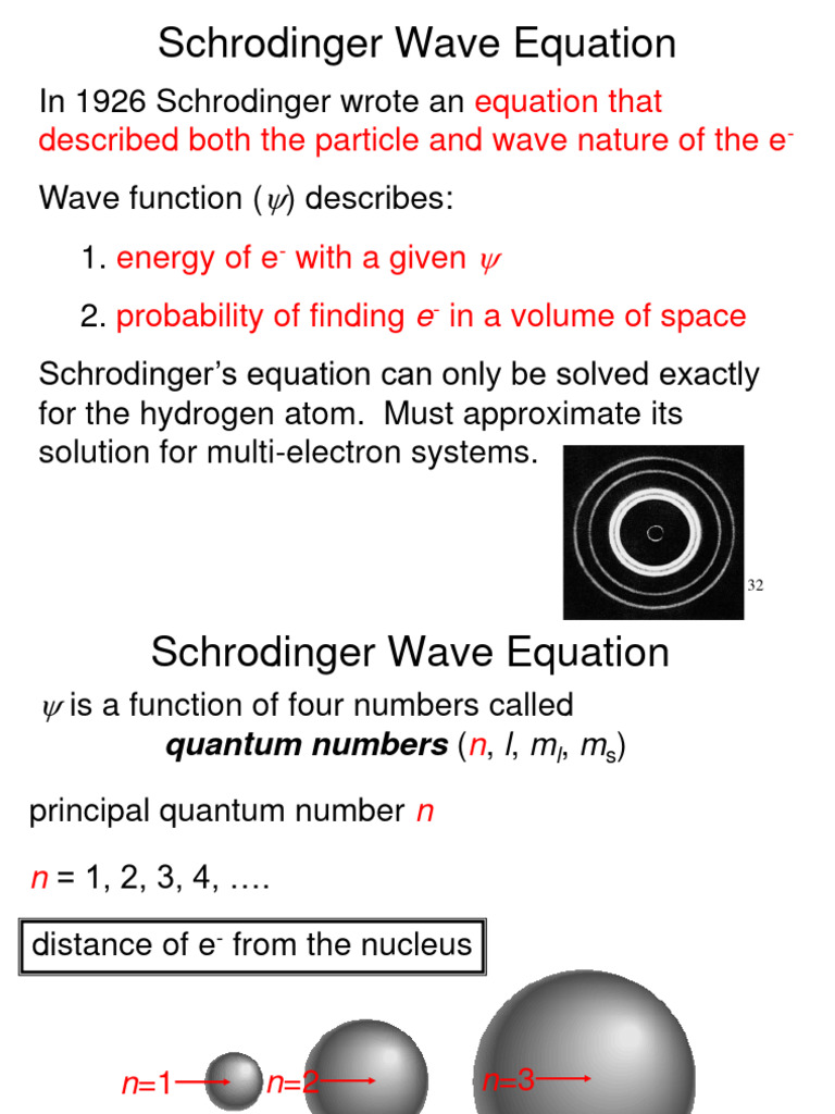 Lecture 2 Part 2 | PDF | Atomic Orbital | Schrödinger Equation
