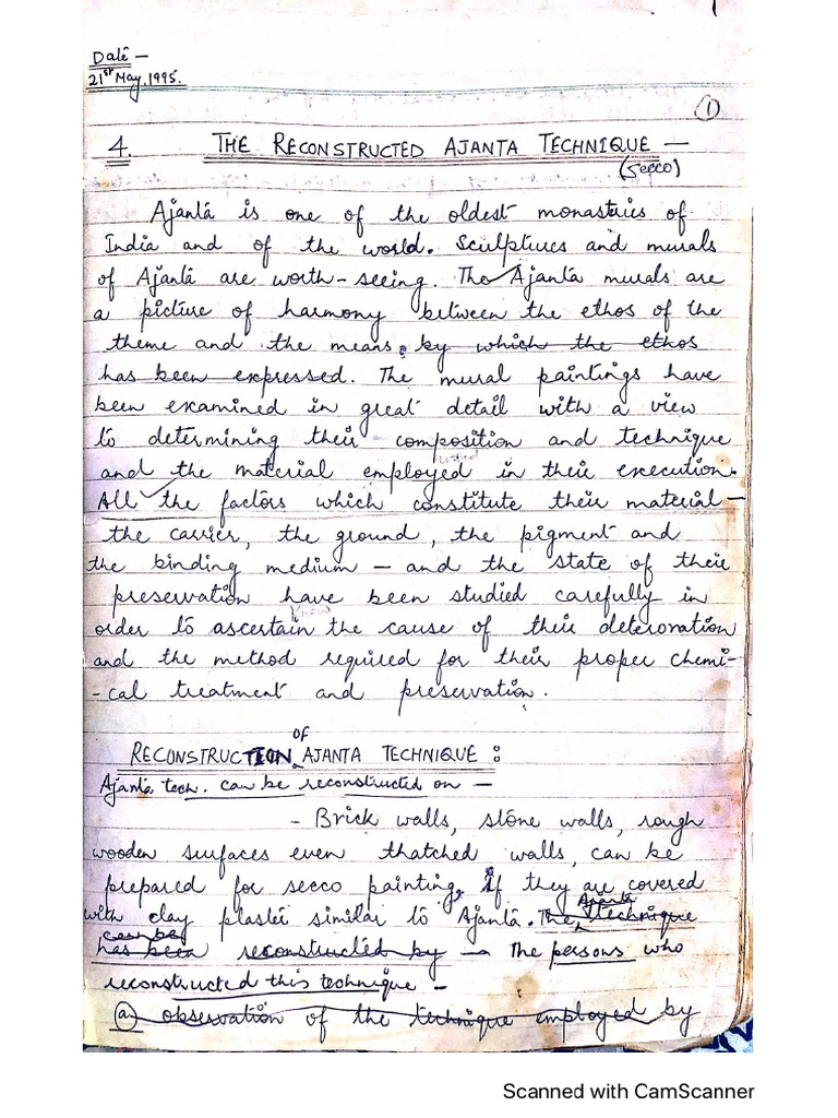 Reconstructed Ajanta Techniques 7 TH Sem | PDF