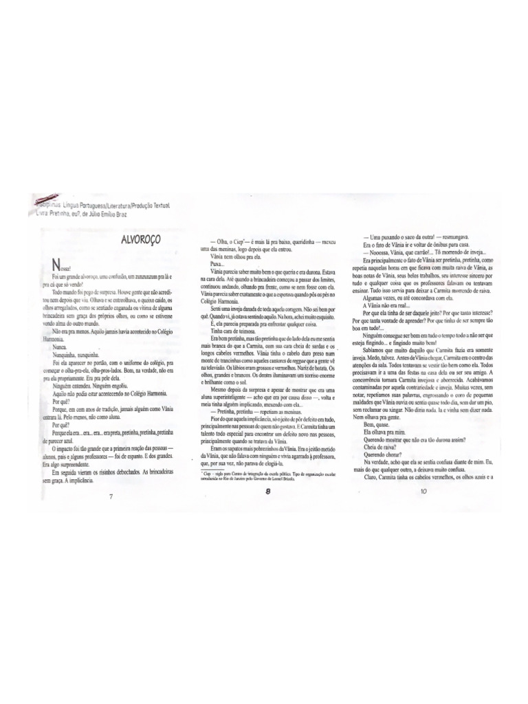 Pretinha Eu Julio Emilio Braz Pdf