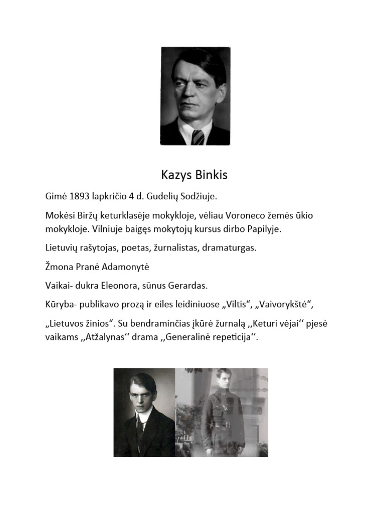 Kazys Binkis | PDF