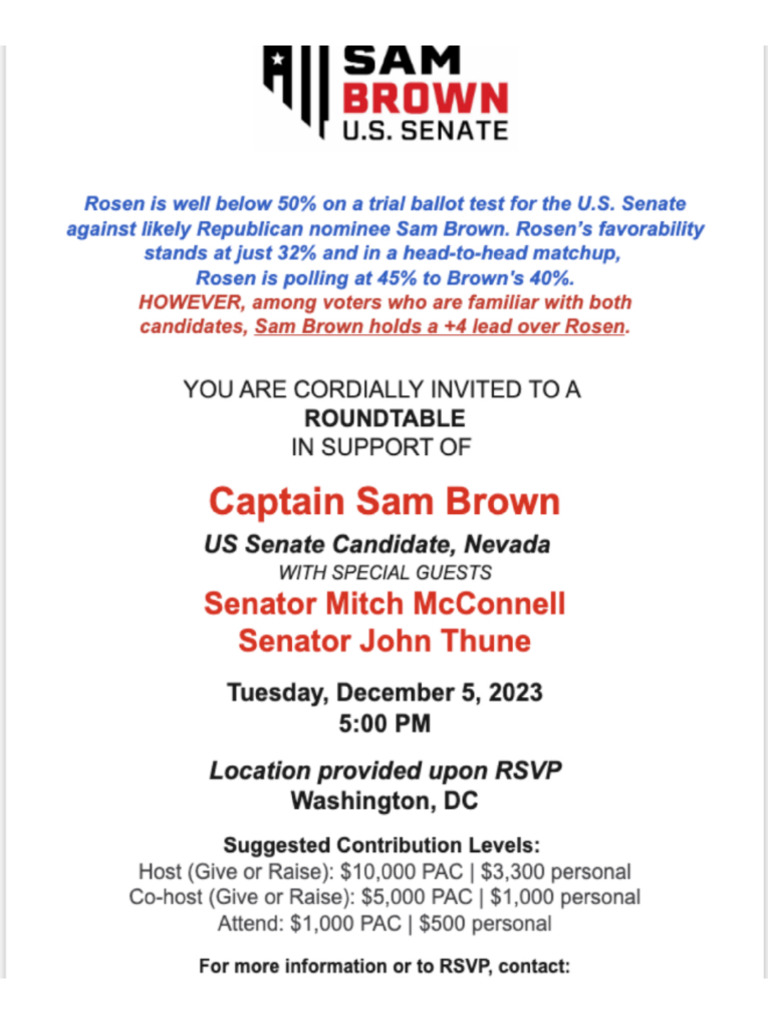 Sam Brown Invite | PDF