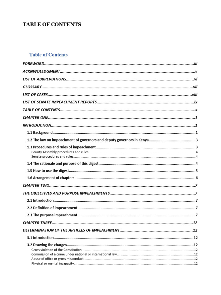 Impeachment Digest Outline | PDF | Impeachment | United States Senate Impeachment Digest Outline | PDF | Impeachment | United States Senate