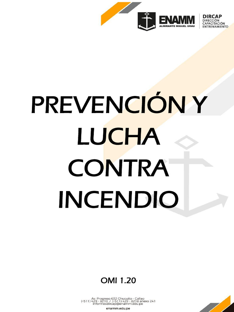 Separata Omi 1.20 Prevención y Lucha Contra Incendio Ok | PDF | Combustión | Redox