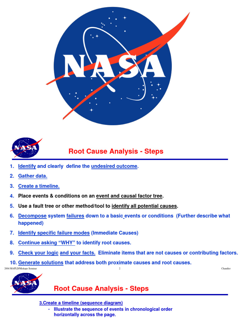 Root Cause Analysis (NASA) | PDF | Satellite | Cognitive Science