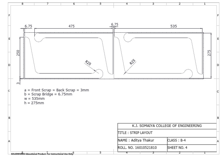 Strip Layout Drafting | PDF