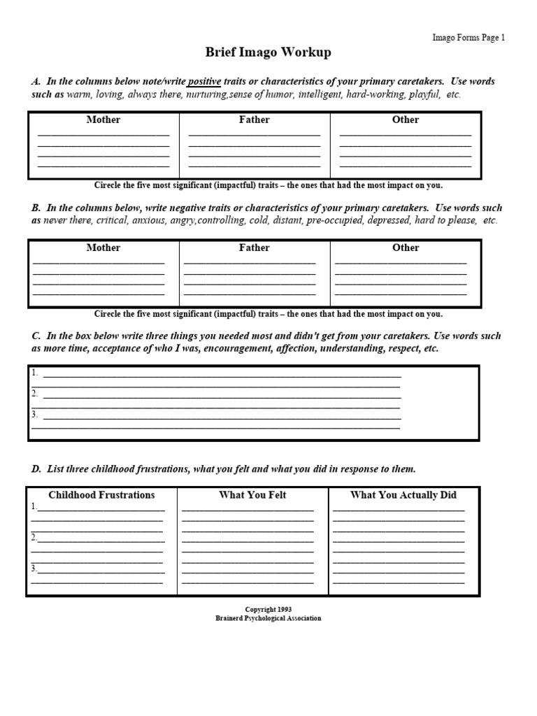 Brief Imago Workup Brief Updated Includes Synthesis | PDF | Behavioural ...