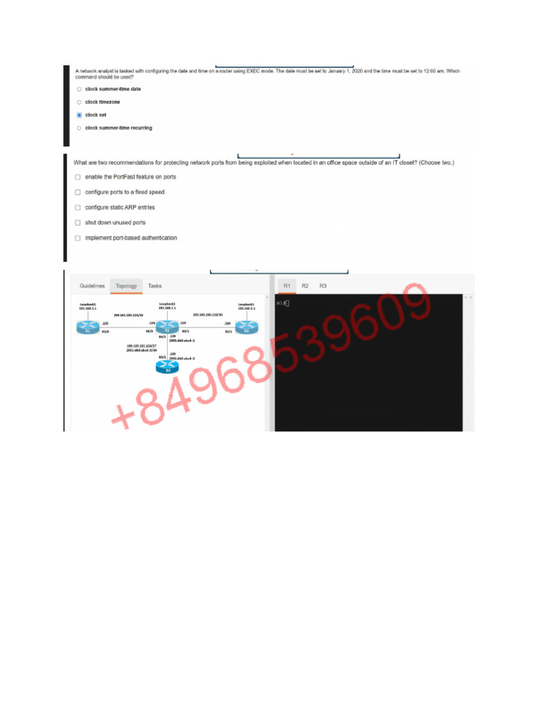 CCNA Exam Real Question | PDF