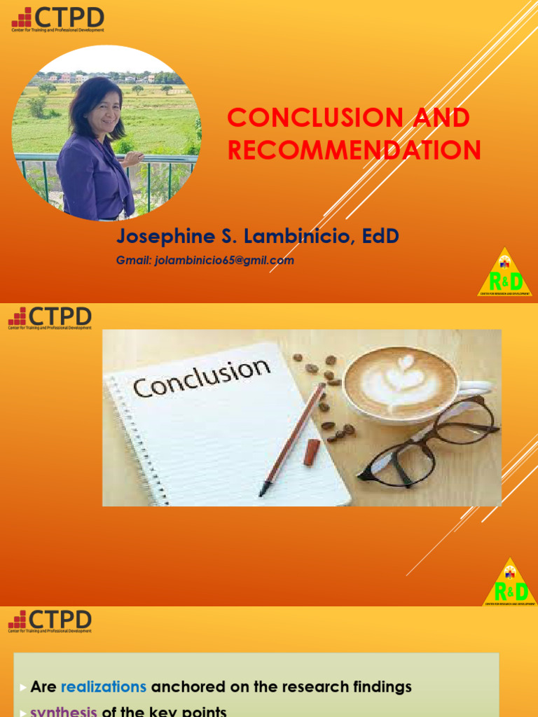 Conclusion and Recom - 1 1 | PDF | Academic Degree | Academic Publishing
