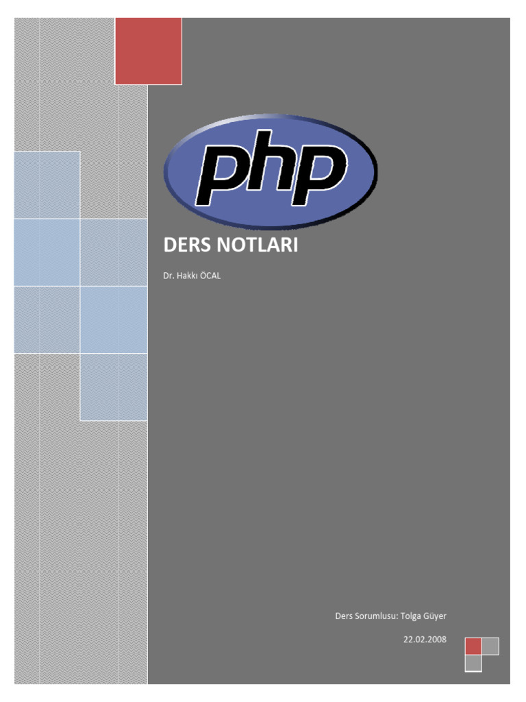 PHP Programlamaya Giris Ders Notlari | PDF