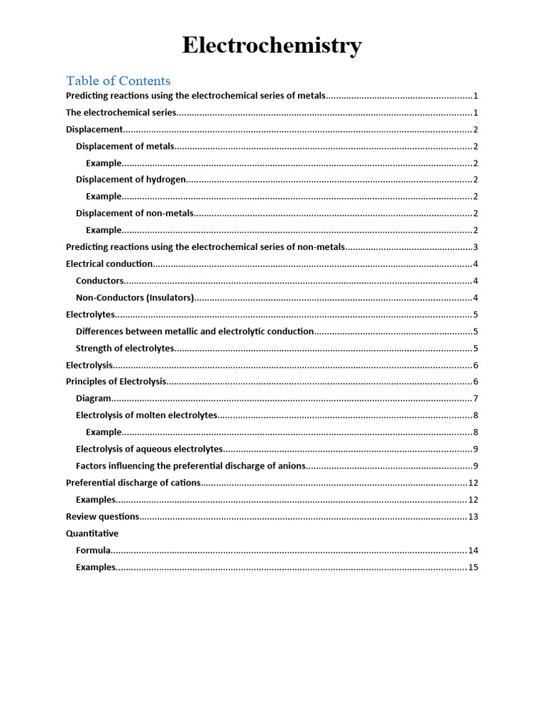 Electrochemistry | PDF | Electrochemistry | Ion