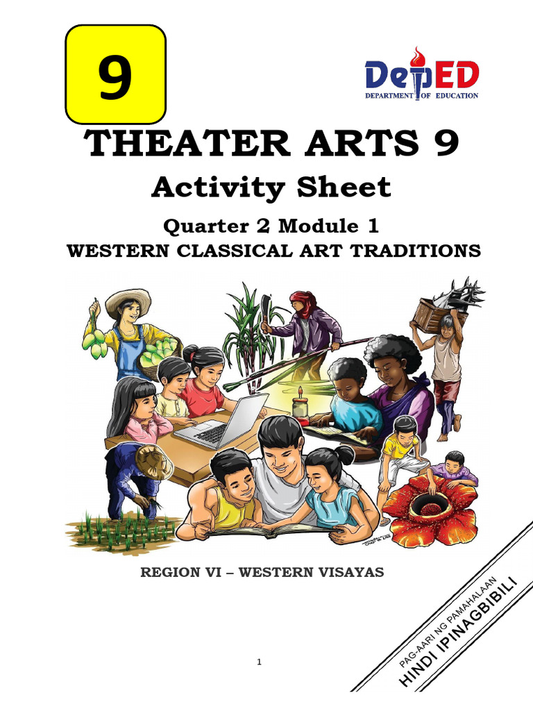 THEATER ARTS 9 Q2 Module 1 | PDF | Learning | Theatre