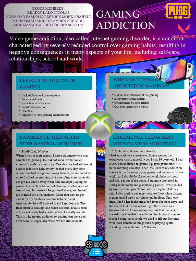 Effects of Gaming Addiction on Teens | PDF | Adolescence | Mental Health