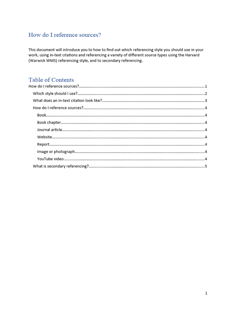 Harvard Referencing Guide | PDF | Citation | Publishing