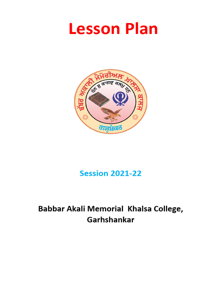 Lesson Plan of Odd Semester | PDF | Probability Distribution | Ordinary ...