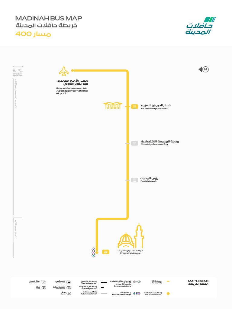 Madinah Bus Route Map and Timetable | PDF