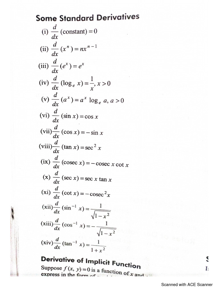 Formulas Pdf
