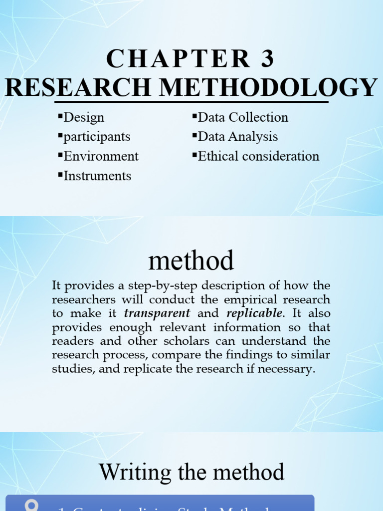 CHAPTER 3 Research Methodology | PDF | Methodology | Focus Group