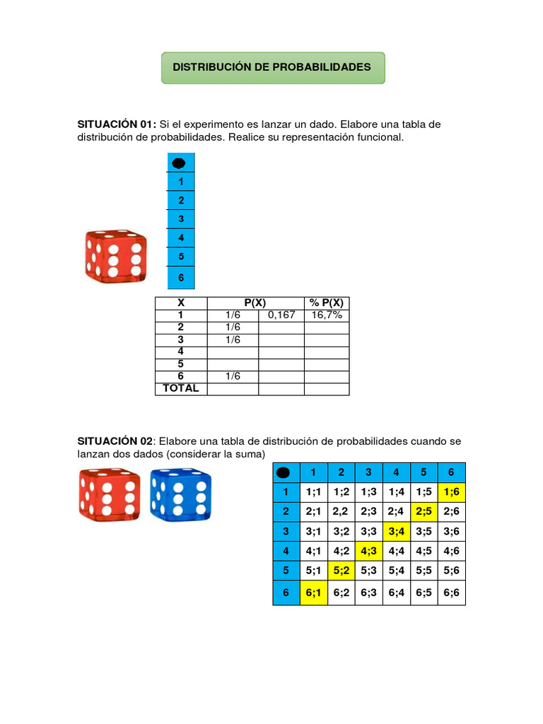 s016 Actividad Distribución de Probabilidades | PDF | Matemáticas ...