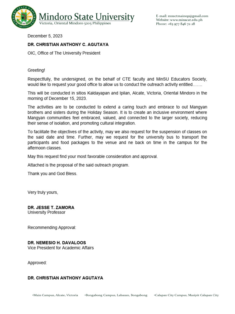 Communication Letter | PDF