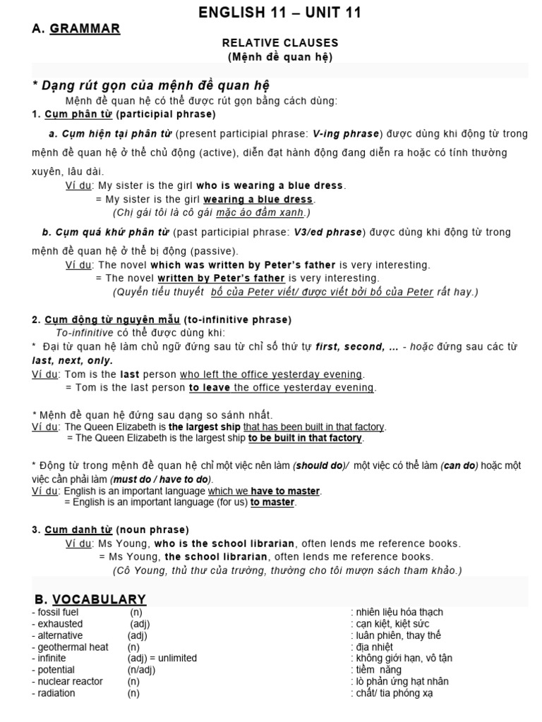 English 11-Unit 11 | PDF