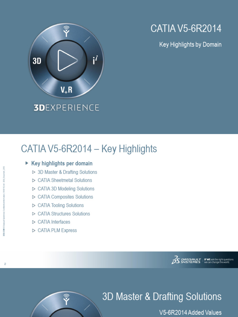 Catia v5-6r2014 Whatsnew | PDF | 3 D Computer Graphics | 3 D Modeling