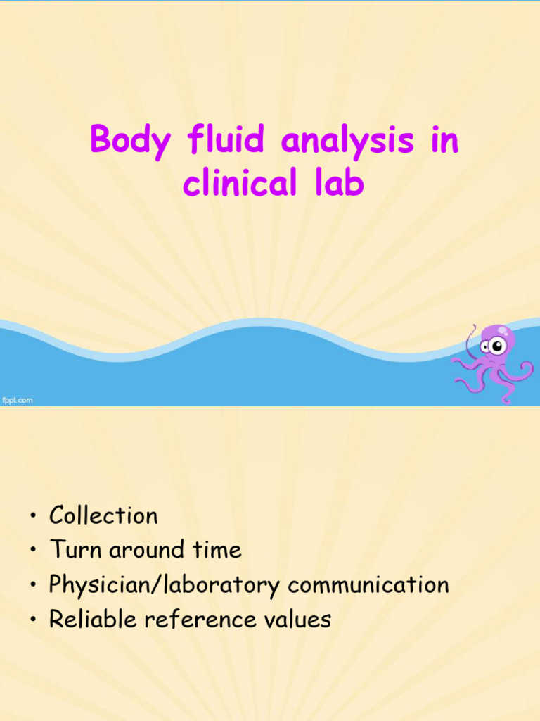 Body Fluid Analysis in Clinical Labs | PDF | White Blood Cell | Medicine