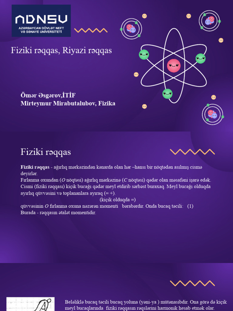 Ömər Əsgərov. Fiziki Rəqqas, Riyazi Rəqqas | PDF
