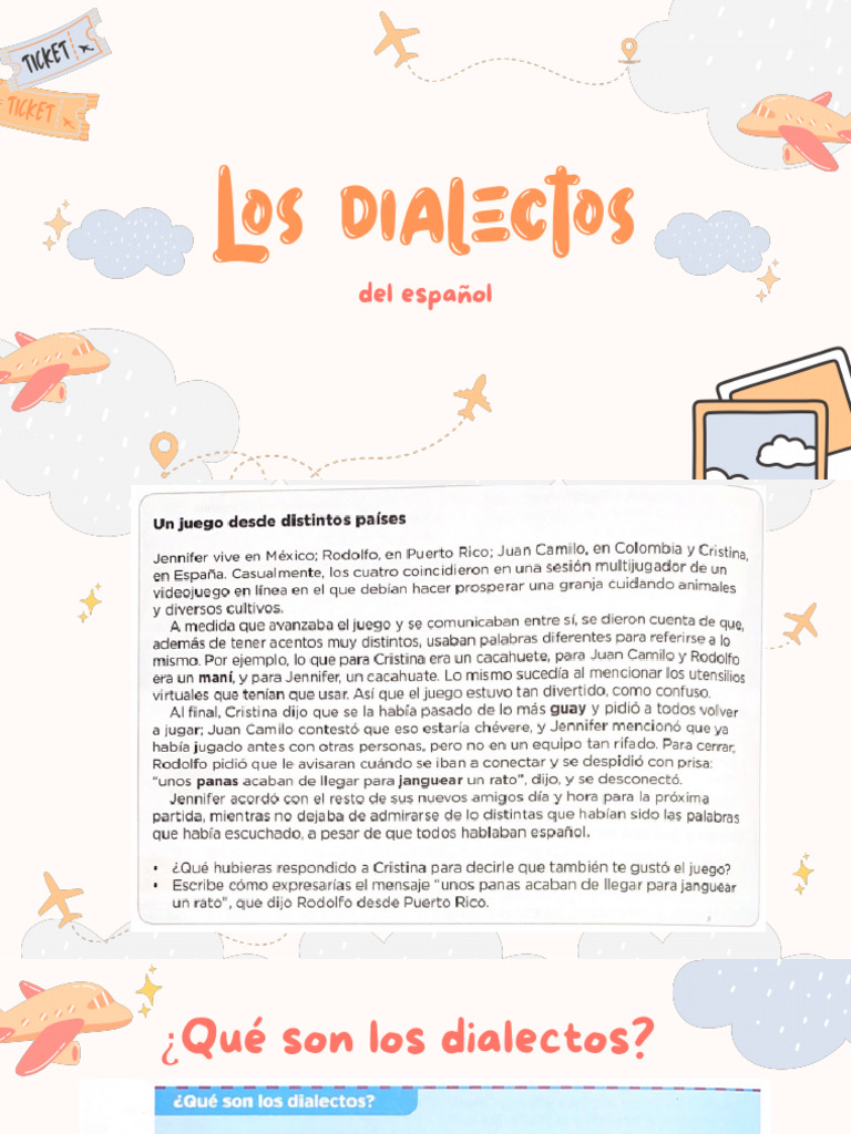 Ejemplos de Dialectos del Español | PDF