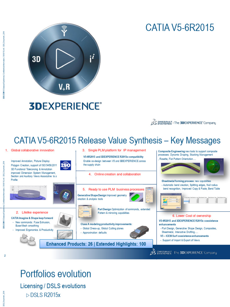 CATIA V5-6R2015 WhatsNew | PDF | 3 D Computer Graphics | 3 D Modeling