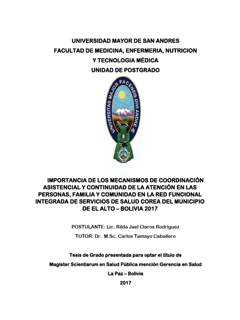 Tesis Ingrid Material de Apoyo | PDF | Organización Panamericana de la ...