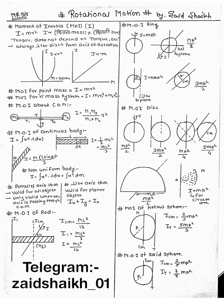 Rotational Motion (Printable) | PDF