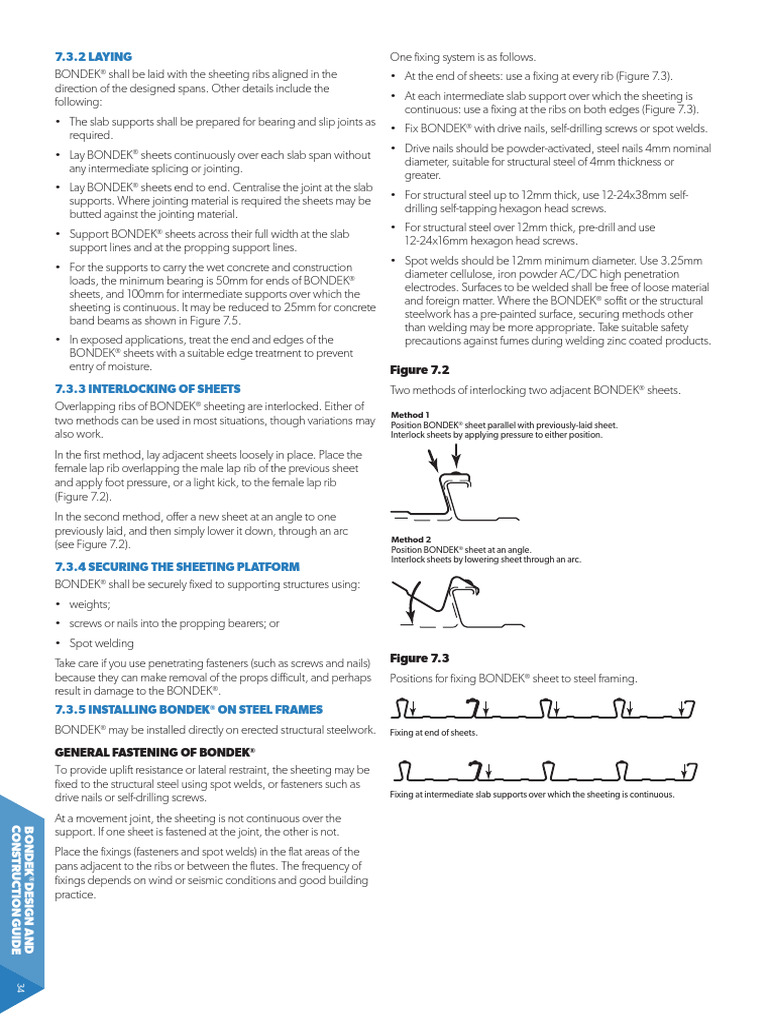 Bondeck | PDF | Screw | Welding