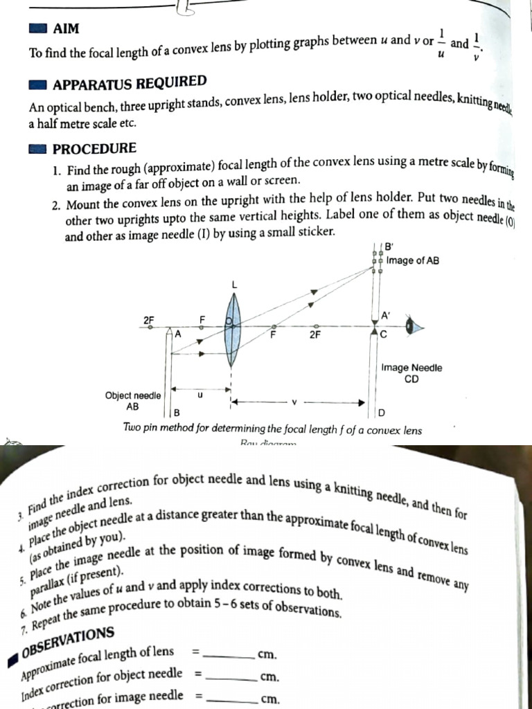 Experiment 3 Class 12th 2k23 | PDF | Cartesian Coordinate System | Optics