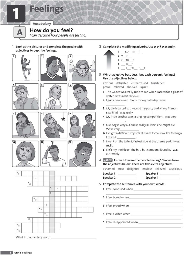 1A Feelings HA | PDF